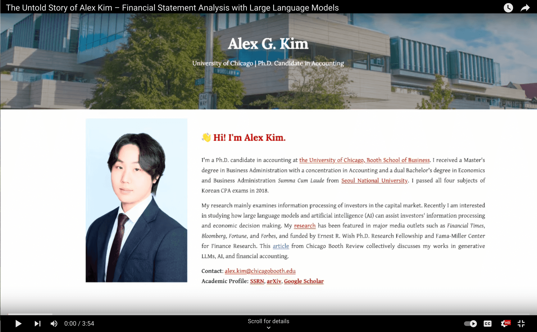 The Untold Story of Alex Kim – Financial Statement Analysis with Large ...