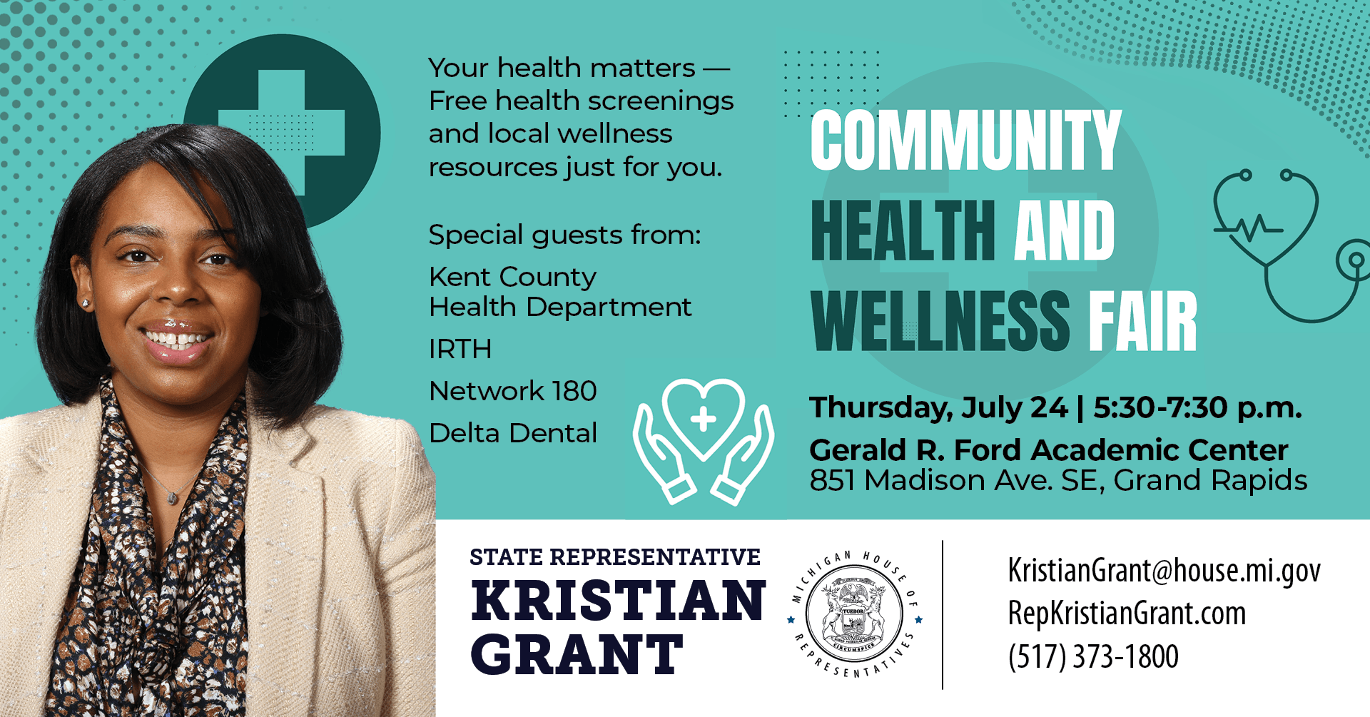 Join Rep. Grant for a Free Community Health & Wellness Fair – July 24 ...