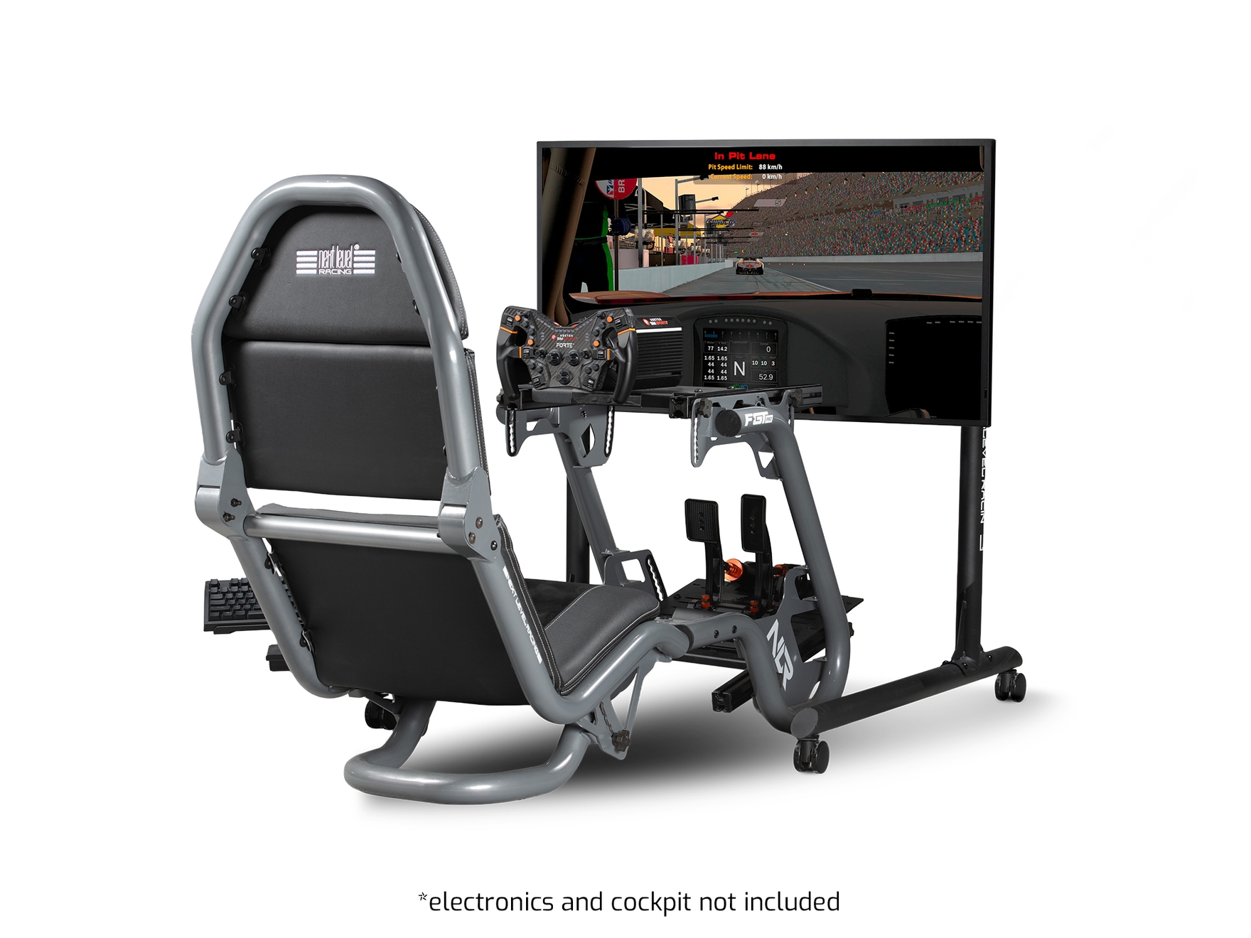 Round Tube Freestanding Single Monitor Stand for Gamers